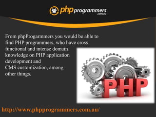 Hire php programmers | PPTX | Web Development | Internet