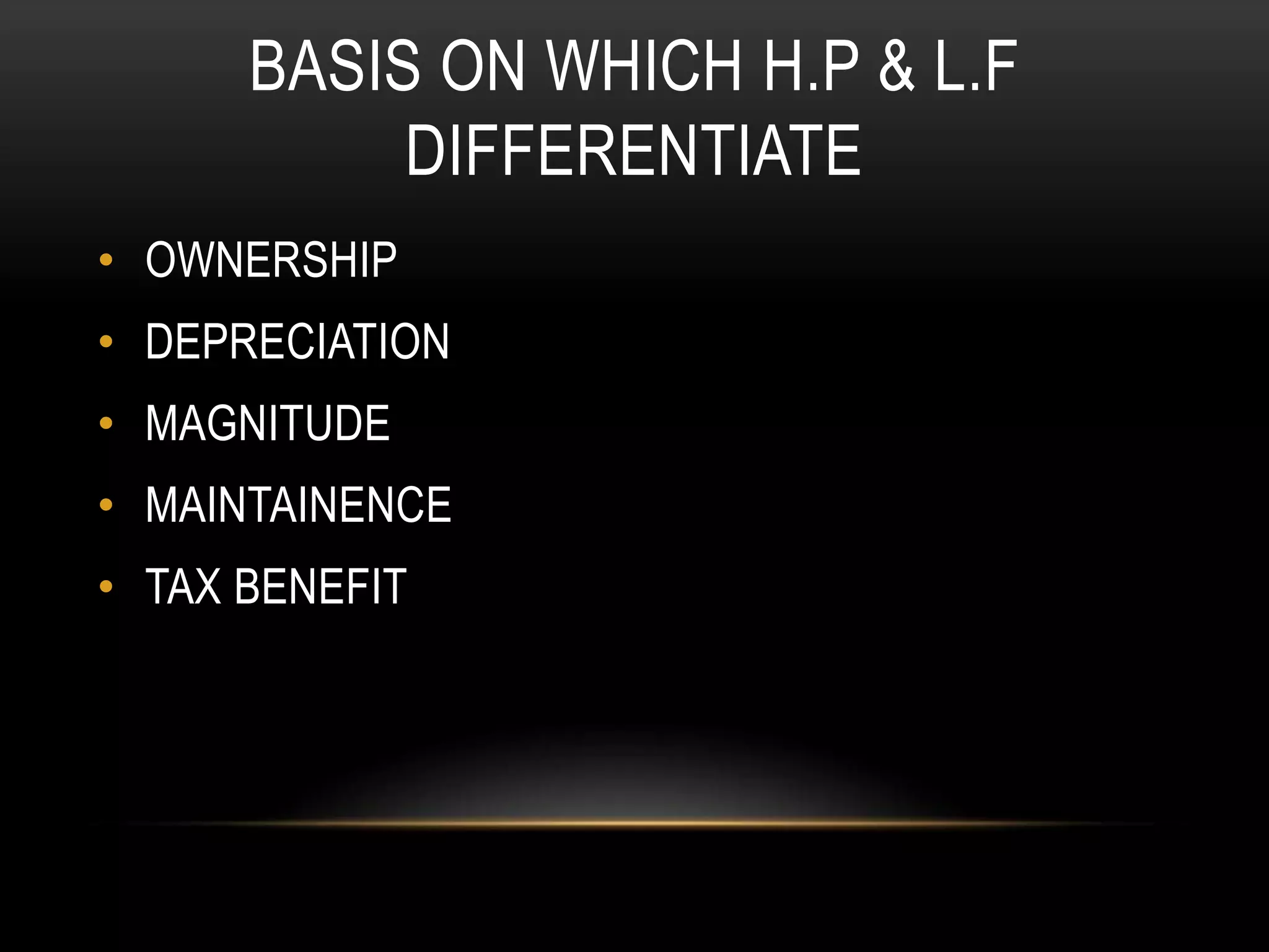 Hire purchase | PPTX | Real Estate Renting and Leasing | Real Estate