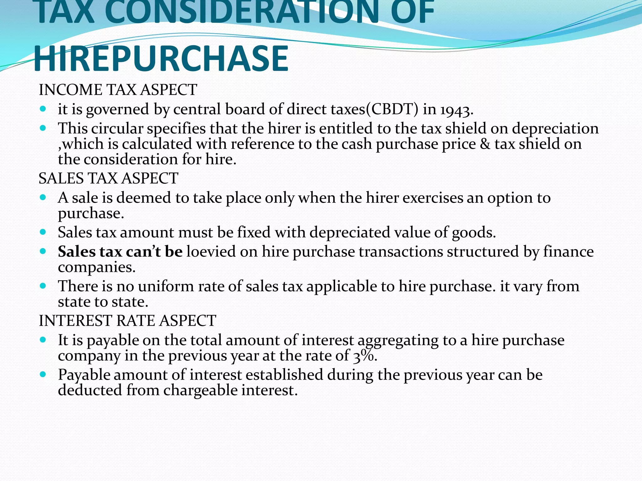 Hire purchase | PPTX