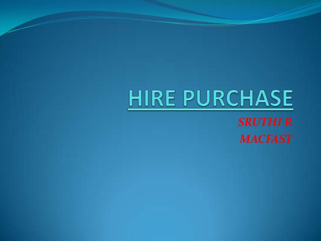 Hire Purchase hire-purchase