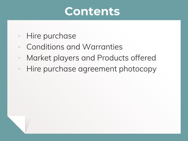 Hire purchase | PPT