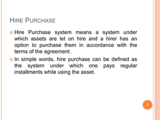 Hire Purchase | PPTX