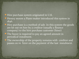 Hire purchase | PPT