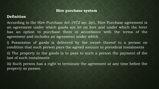 Introduction to Hire purchase system.pptx