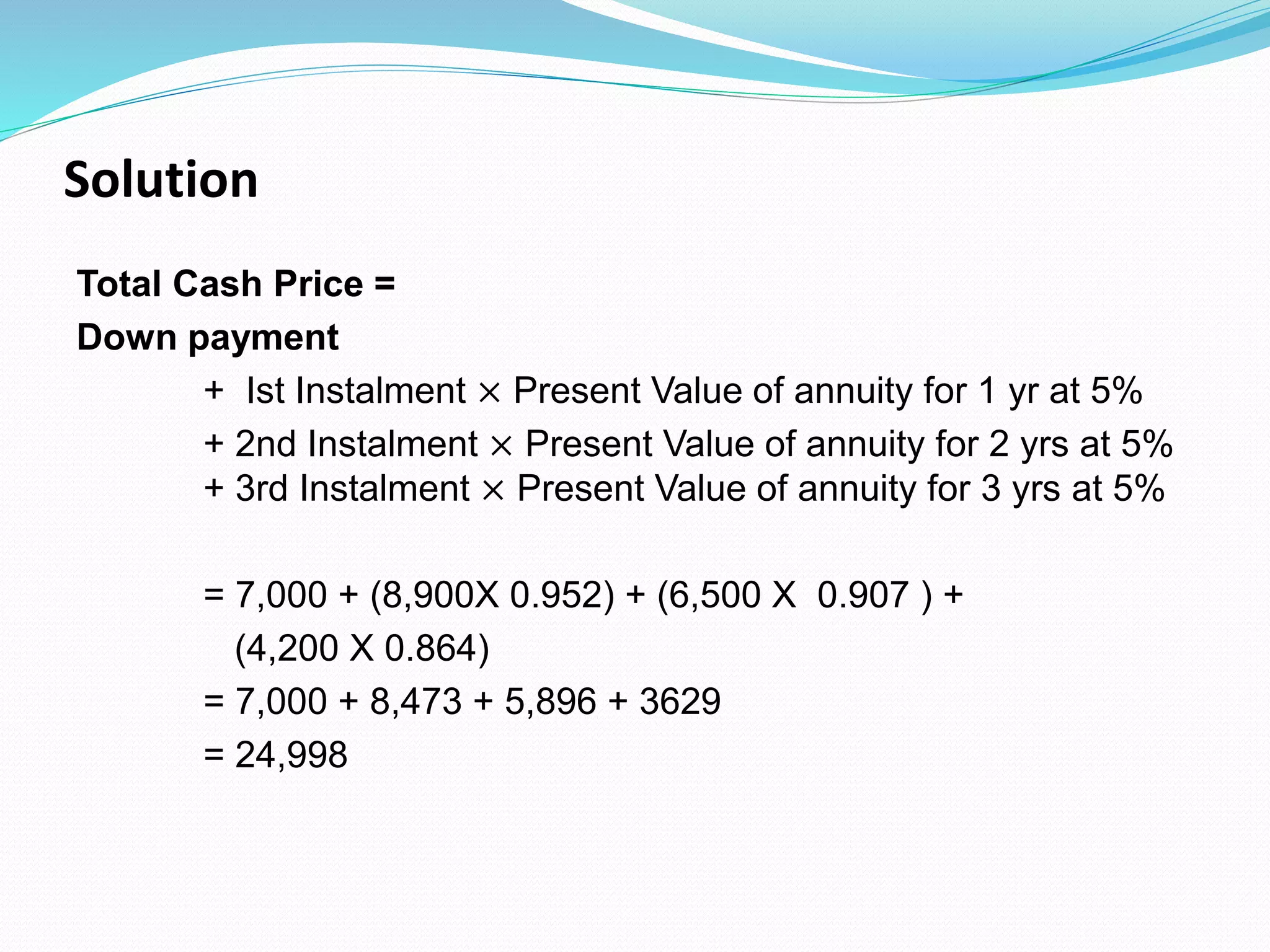 Hire purchase system calculation of interest | PPTX