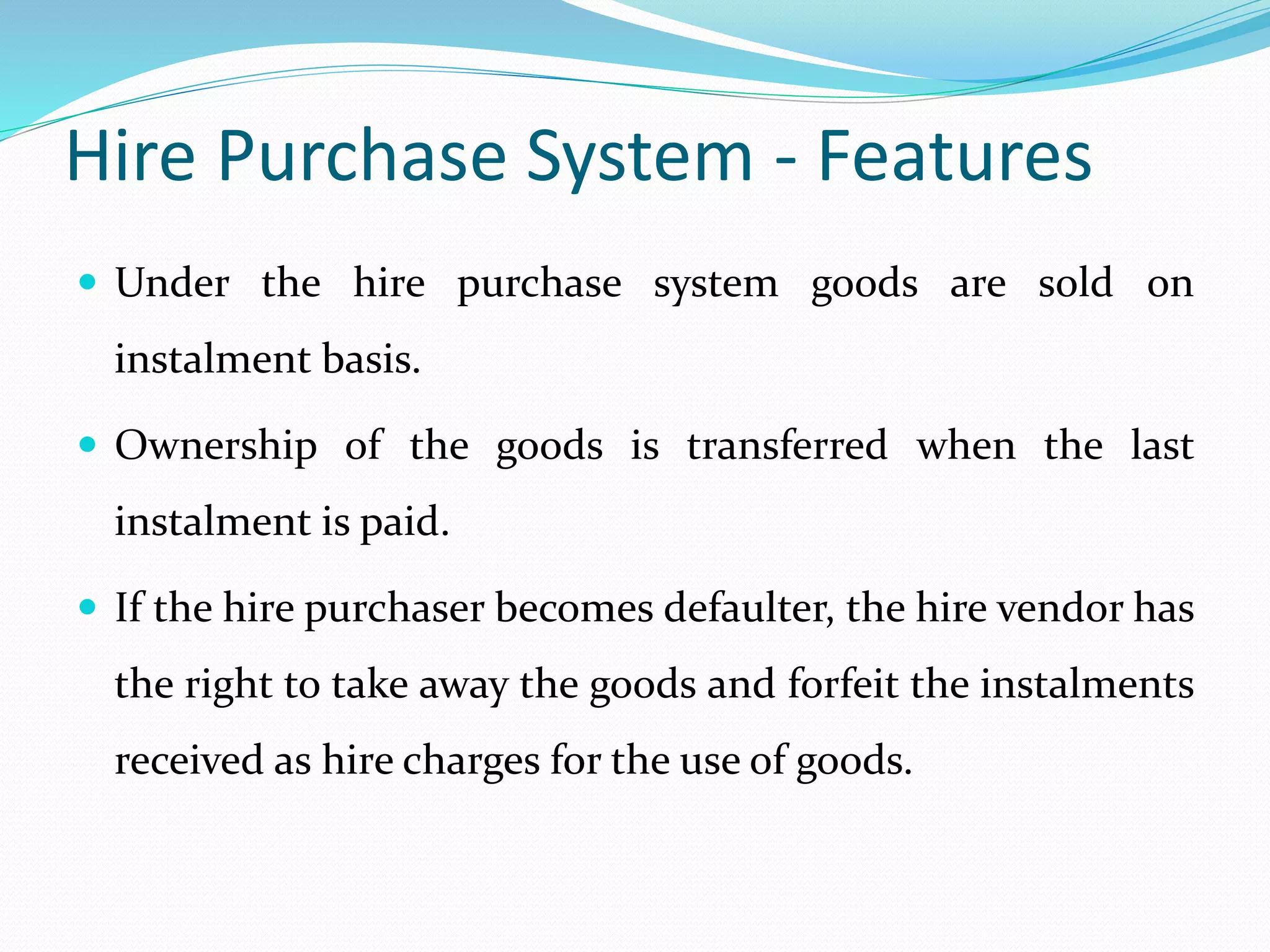 Hire purchase system calculation of interest | PPT Hire purchase system calculation of interest | PPT
