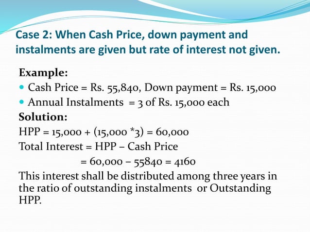 Hire purchase system calculation of interest | PPTX