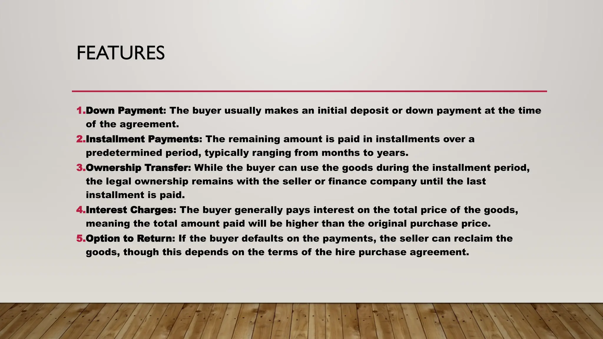 HIRE PURCHASE SYSTEM -MEANING,IMPORTANCE,FEATURES | PPTX