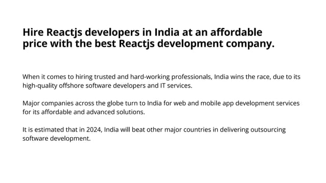 Hire Best Reactjs Developers In Indiapptx 