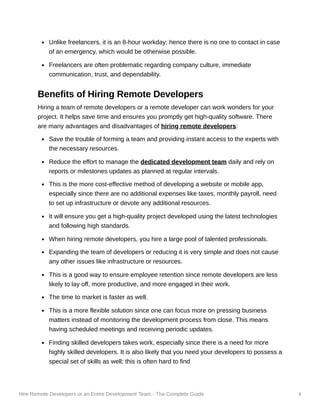 Hire Remote Developers or an Entire Development Team - The Complete ...