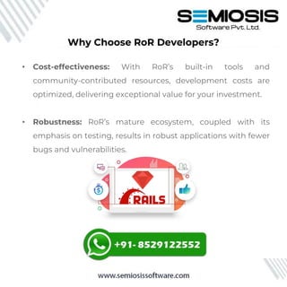 Hire RoR Developers - ☎ +1 9177322215 | PDF