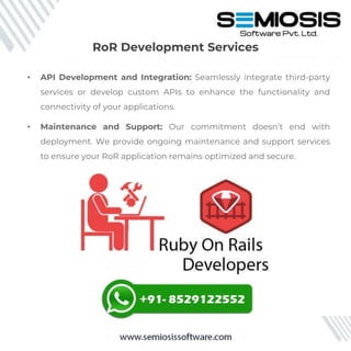 Hire RoR Developers - ☎ +1 9177322215 | PDF