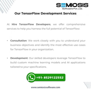 Hire Tensorflow Developers - ☎ +1 9177322215 | PDF | Technology Industry | Industries