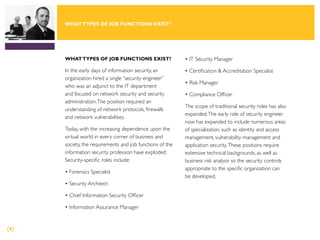 Hiring Guide to the Information Security Profession | PDF