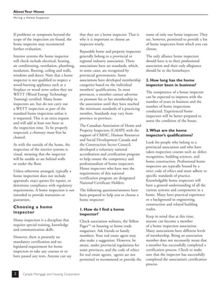 Hiring A Home Inspector (Cmhc) | PDF