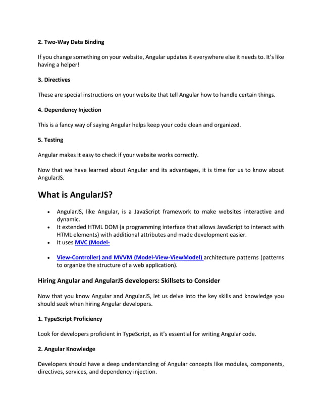 Hiring Angular Developers Key Skills To Considerpdf 3587