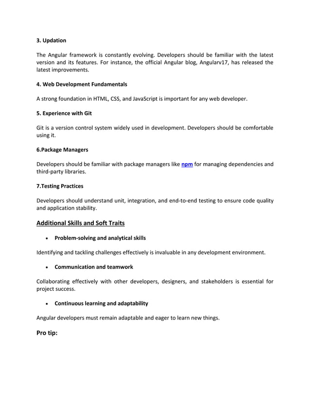 Hiring Angular Developers Key Skills To Considerpdf 8284