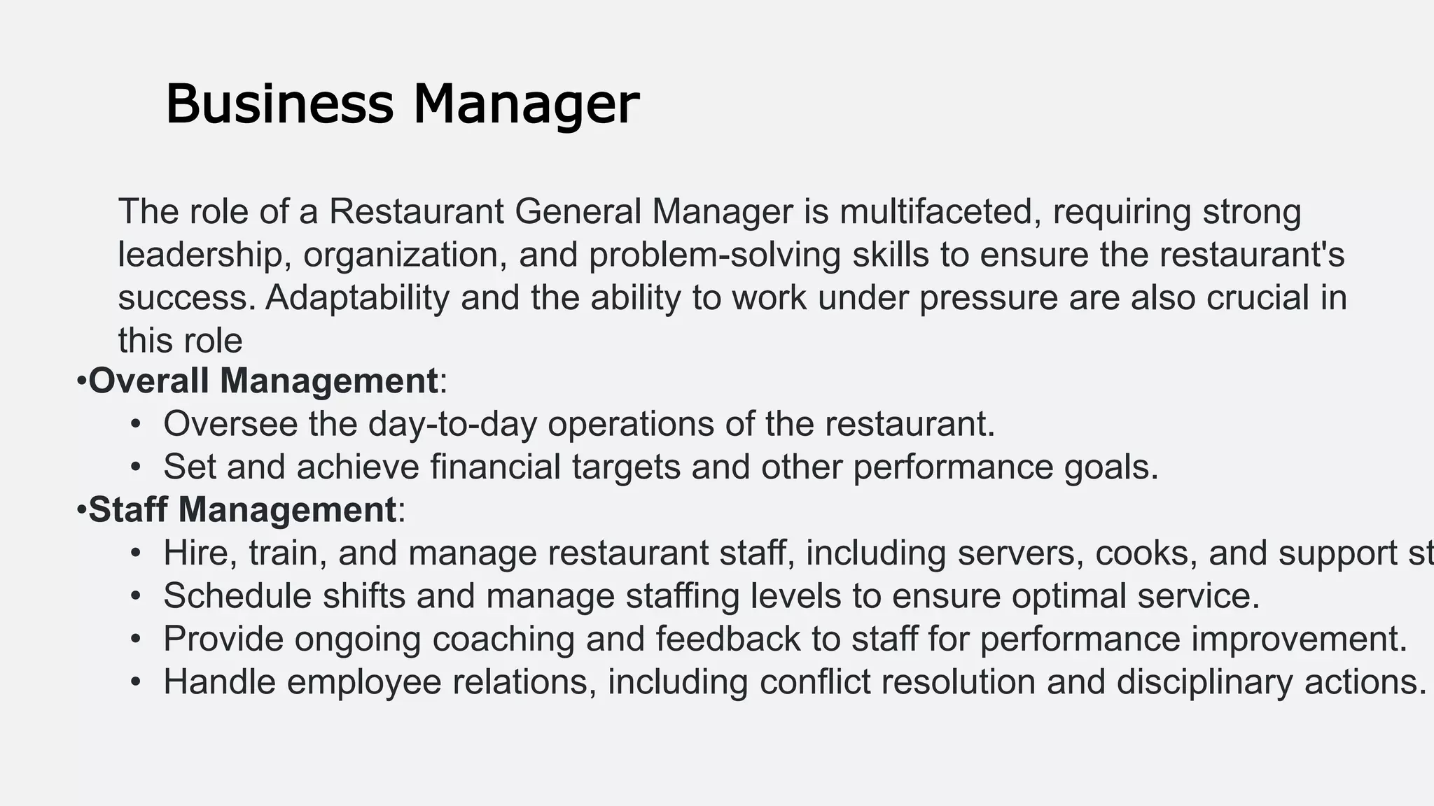 Hiring Business Manager Contact HR Absolute barbecue Wilson Menezes ...