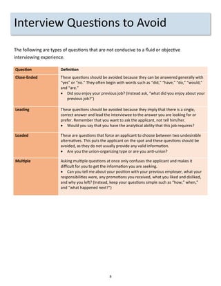 Hiringdeptinterviewguide | PDF