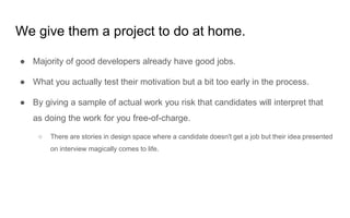 Hiring developers demystified | PPT