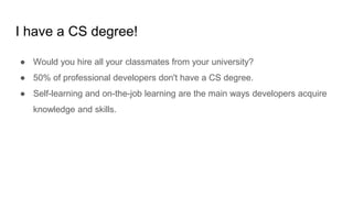 Hiring developers demystified | PPT