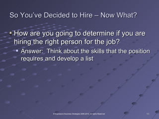 Hiring employees | PPT
