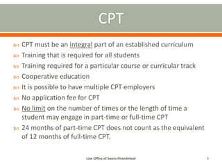 Hiring employees on OPT, CPT & H- 1 B | PDF | Postgraduate Education ...