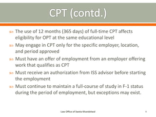 Hiring employees on OPT, CPT & H- 1 B | PDF | Postgraduate Education ...