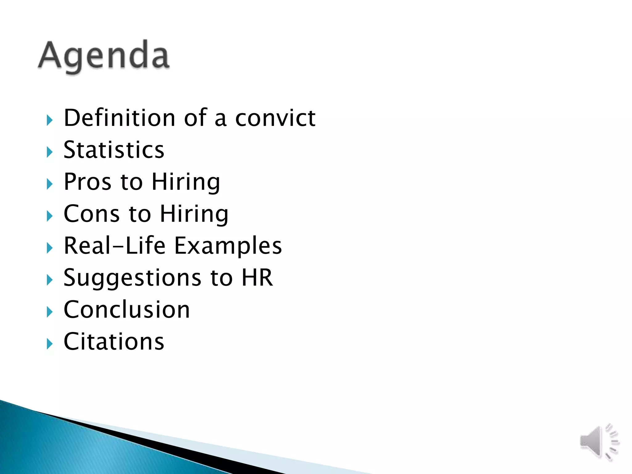 Hiring ex convicts final | PPT