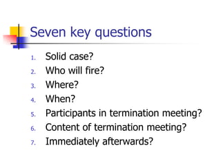 Hiring and Firing Employees | PDF