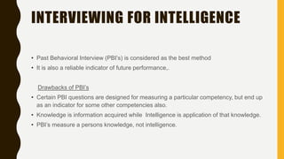 Hiring for smarts | PPTX