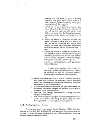 Hiring guidelines for teacher 1 positions do s2014 014 | PDF