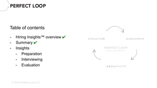 Hiring insights Sample Report | PPT