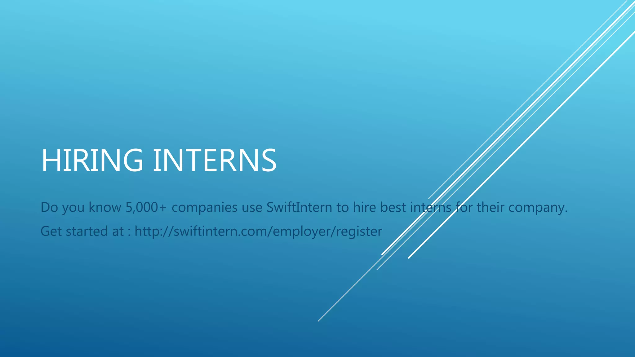 Hiring interns | PPTX
