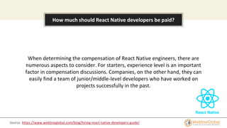 Hiring React Native Developers: A Comprehensive Guide | PPT