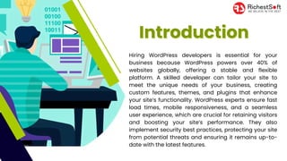 Hiring WordPress Developers Best Practices and Key Consideration | PDF