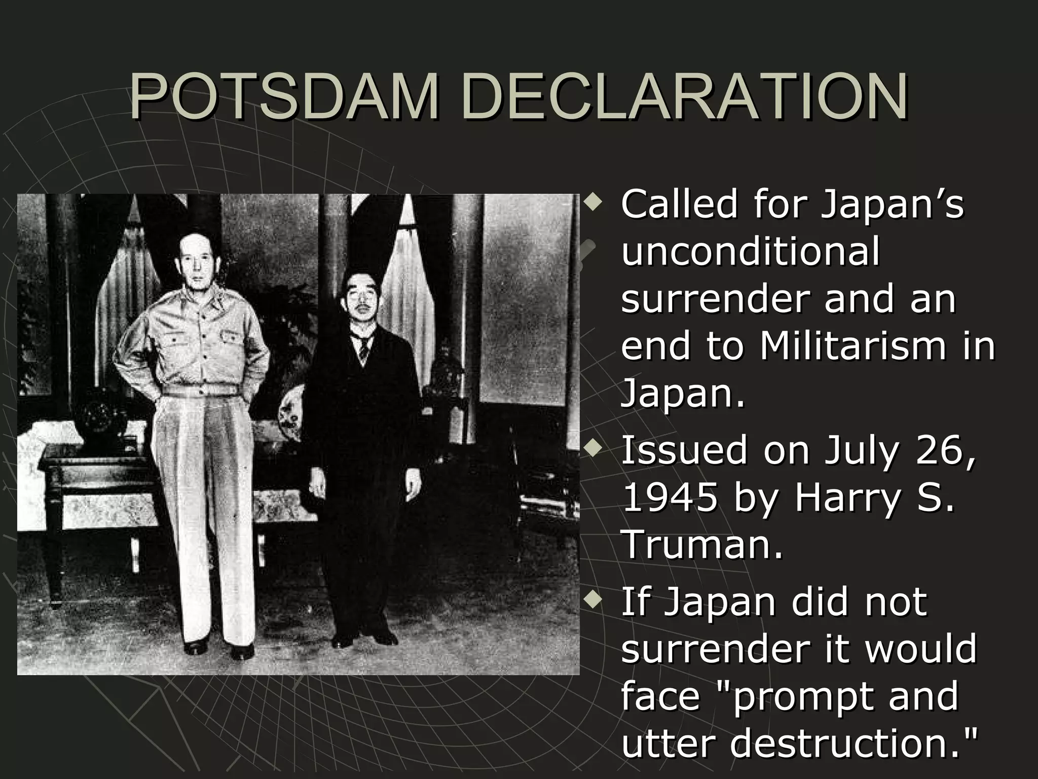 Hiroshima & Nagasaki Bombings | PPT