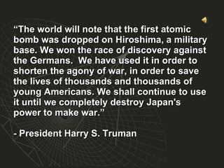 Hiroshima & Nagasaki Bombings | PPT