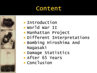 Hiroshima nagasaki tragedy by Shokirov Nozir | PPT