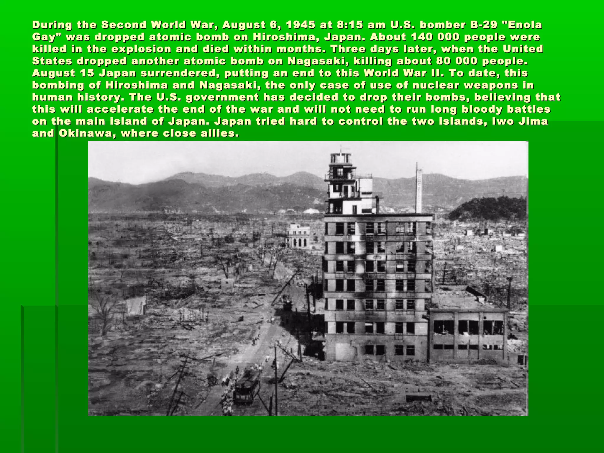 Hiroshima and nagasaki | PPT