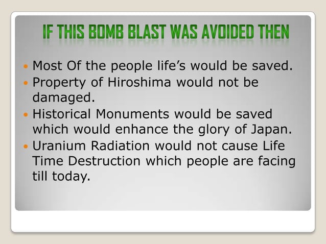 Hiroshima day presentation.. | PPSX | Death, Injury, or Military ...