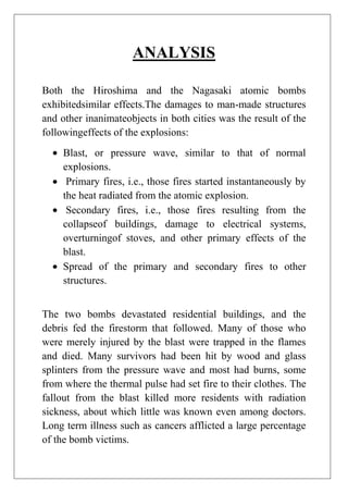 Hiroshima nagasaki | DOCX | Environment | Science