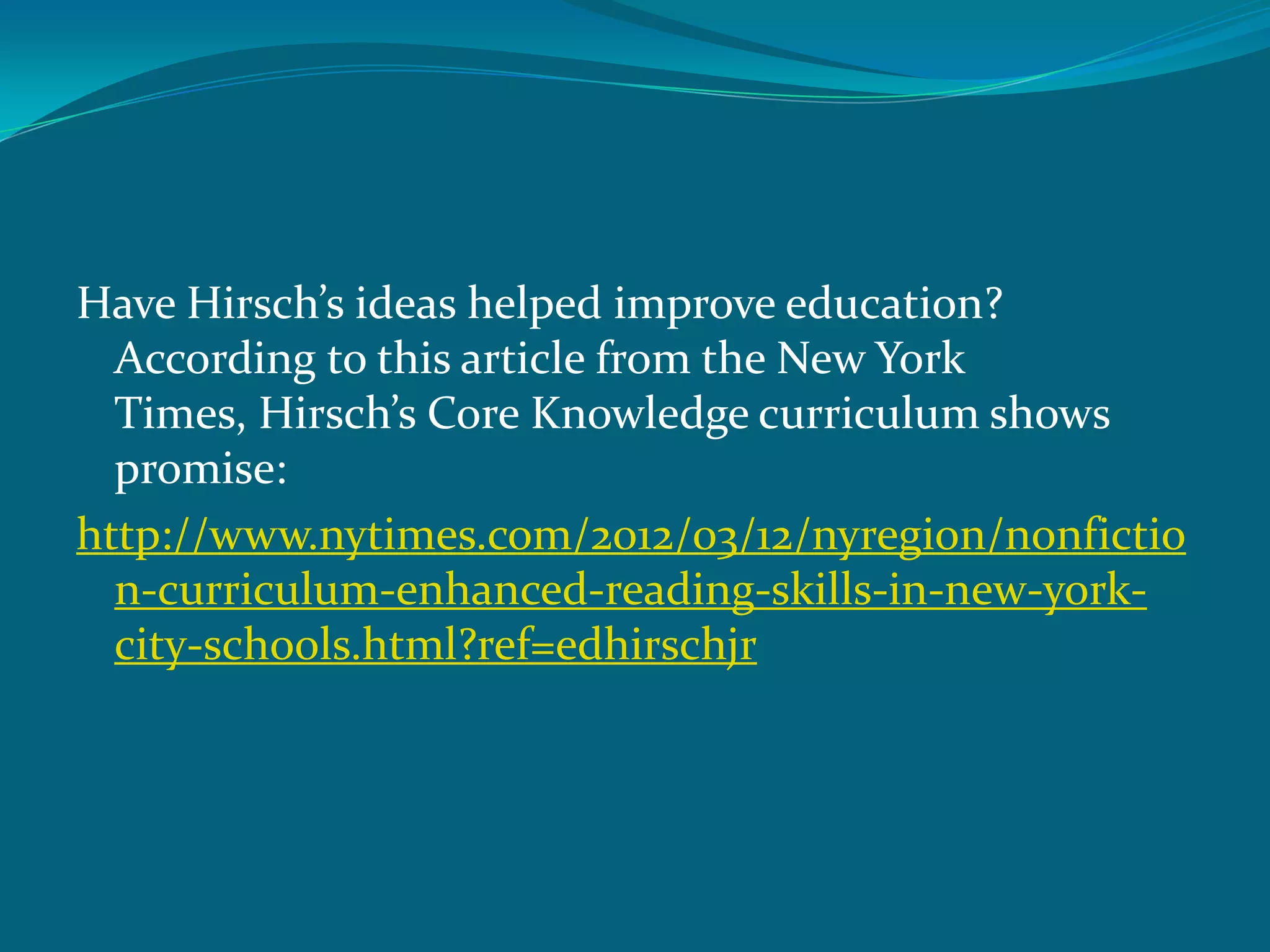 Hirsch presentation | PPTX