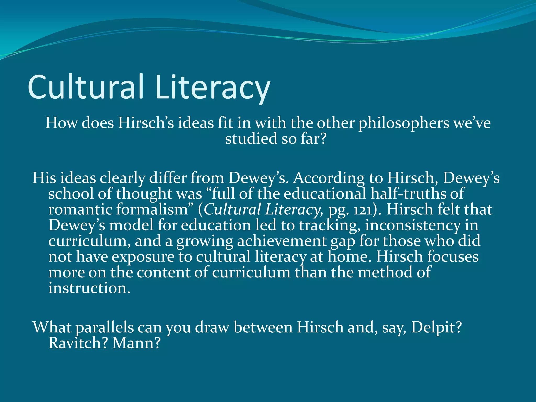 Hirsch presentation | PPTX