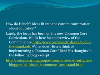 Hirsch presentation | PPTX