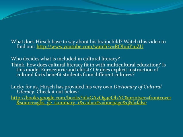 Hirsch presentation | PPTX