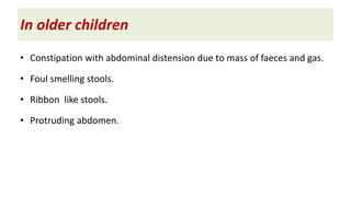 Ribbon Like Stools Hirschsprungs Disease