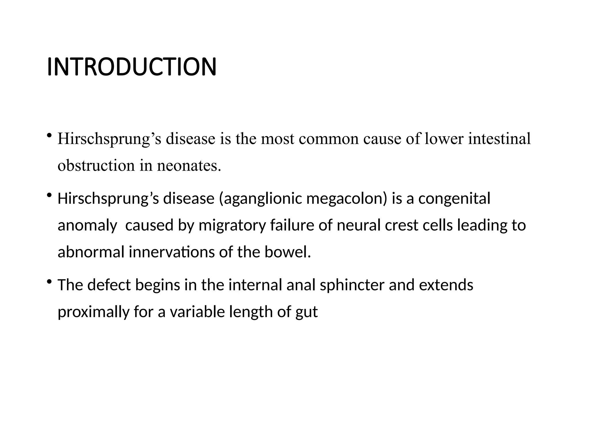 hirschsprungs disease A condition of the large intestine (colon) that ...