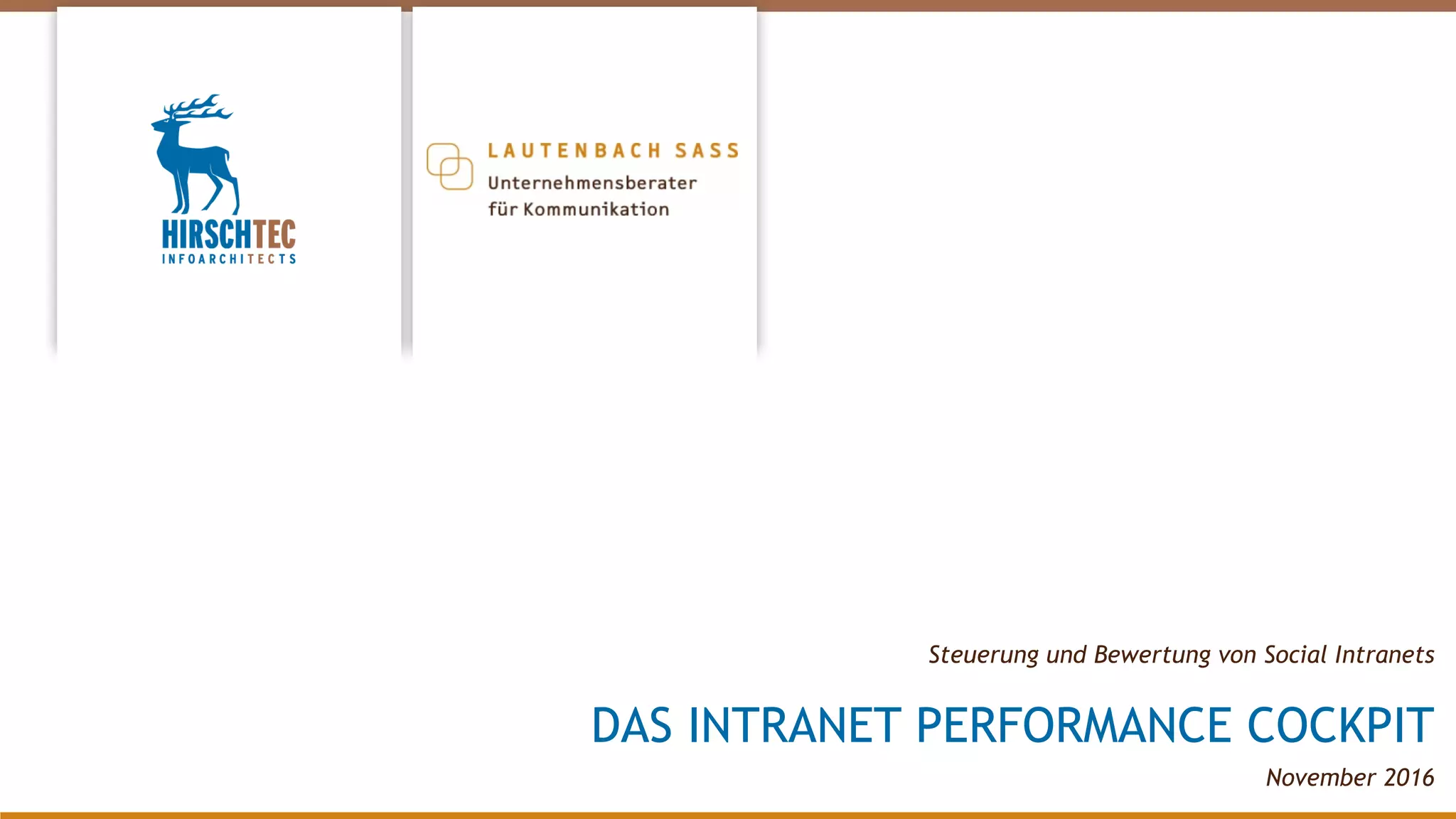 Das Intranet Performance Cockpit | PDF
