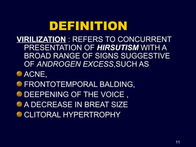 Hirsutism | PPT | Hormonal Disorders | Endocrine and Metabolic Diseases